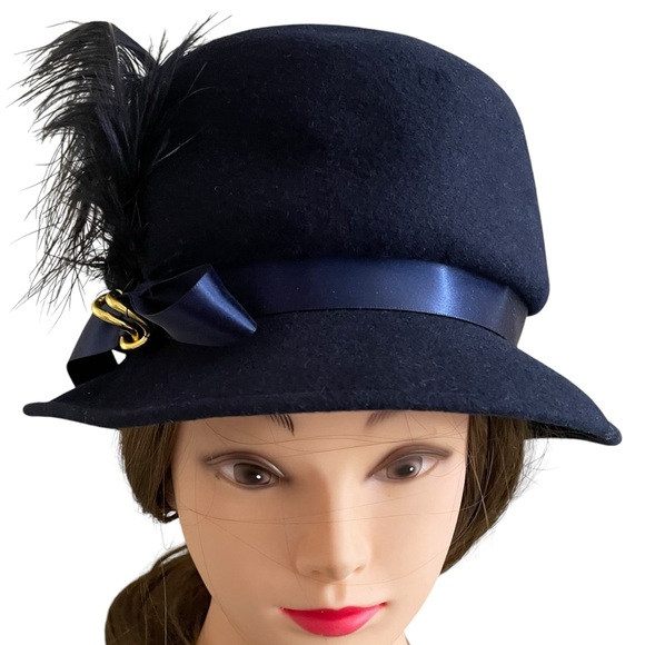 Vintage | Accessories | Vintage 5s 60s Quaker Maid Hat Cloche 00 Wool ...